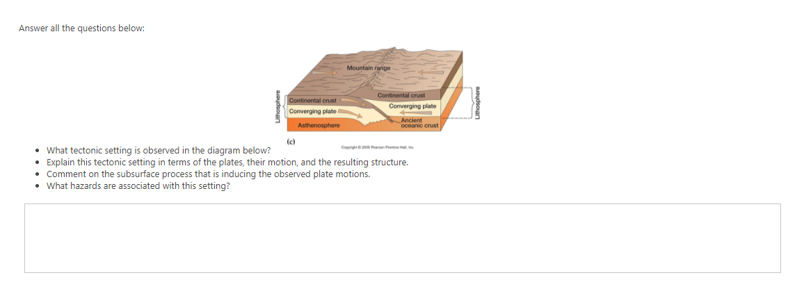 Solved Answer all the questions below: Mountain range | Chegg.com
