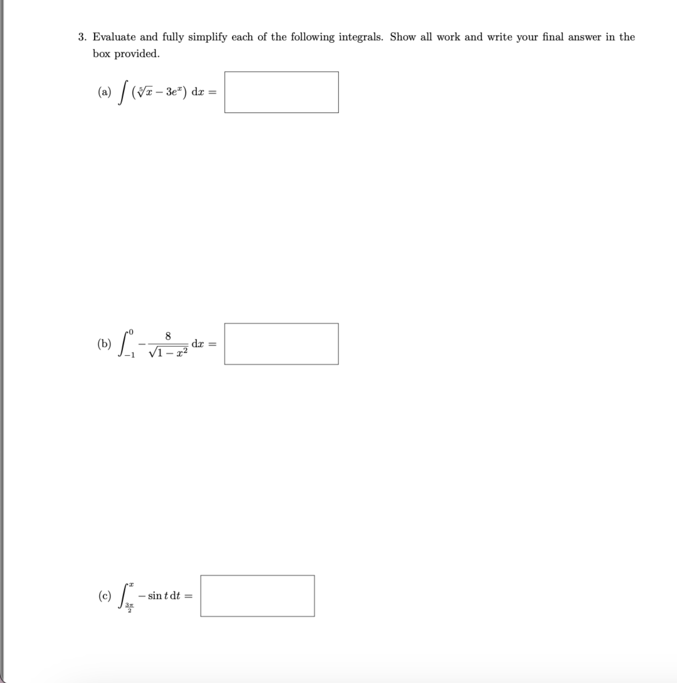 Solved Evaluate and fully simplify each of the following | Chegg.com