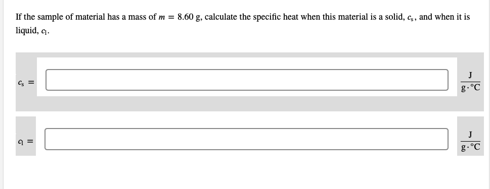 Solved An experiment is performed on an unknown material and | Chegg.com