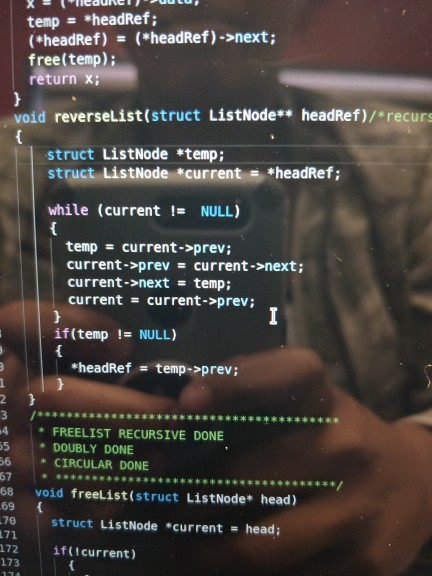 Solved int removeItem(struct ListNode** headRef, int data) | Chegg.com