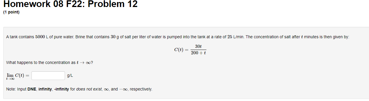 Solved Homework 08 F22: Problem 10 (1 point) Evaluate the | Chegg.com