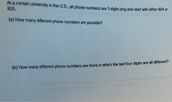 Solved At a certain university in the U.S., all phone | Chegg.com