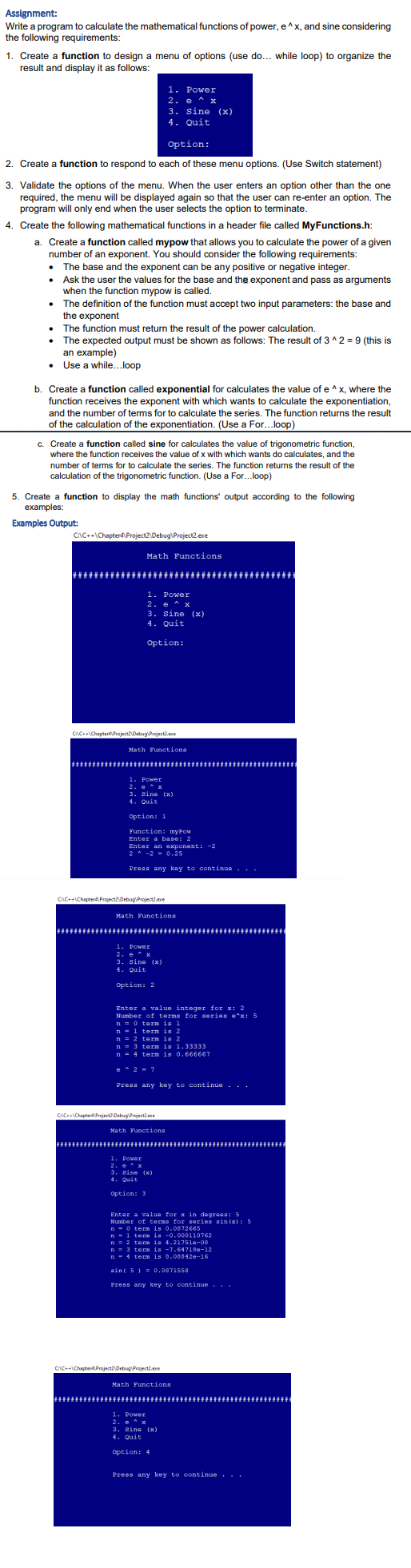 Solved Assignment Write A Program To Calculate The 