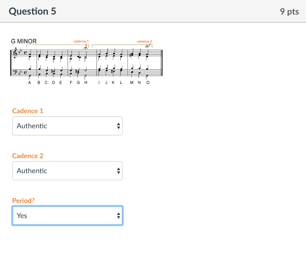 I am in desperate need of help on my music homework | Chegg.com
