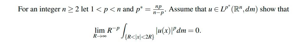 Solved For an integer n > 2 let 1 | Chegg.com