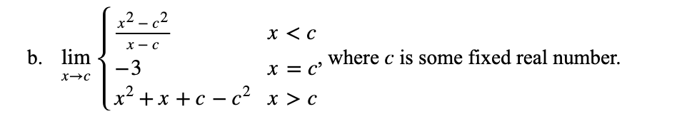 Solved x² – c² x