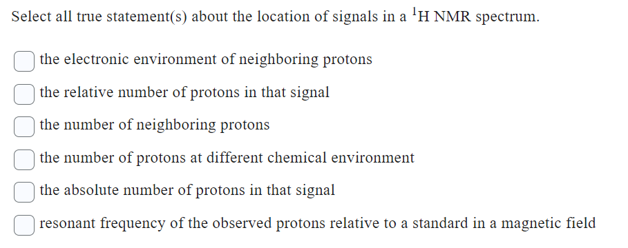 Solved Select all true statement(s) about the location of | Chegg.com