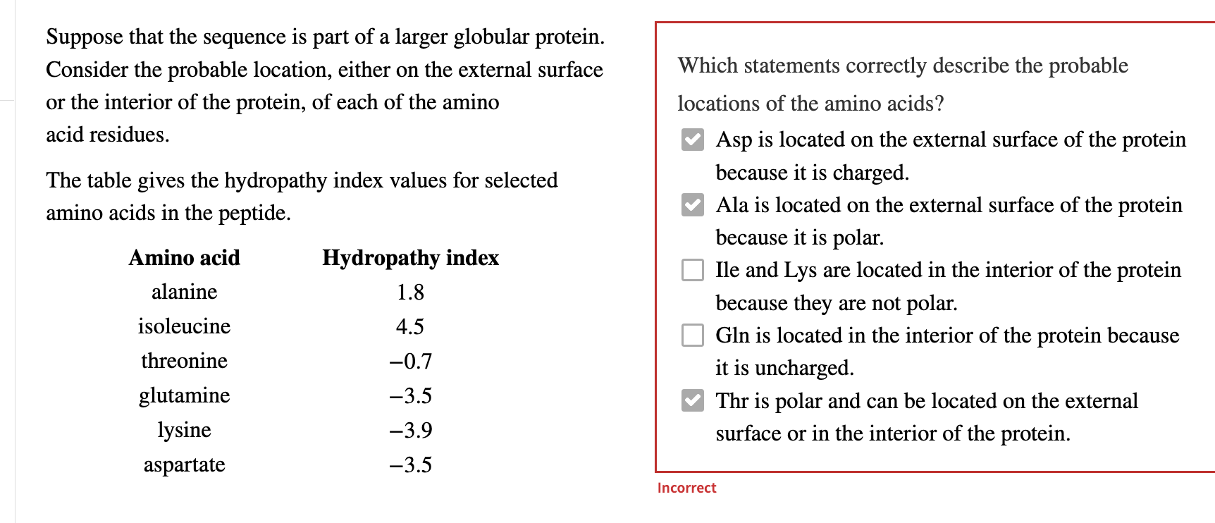 Solved Please just list what the correct answer selection | Chegg.com