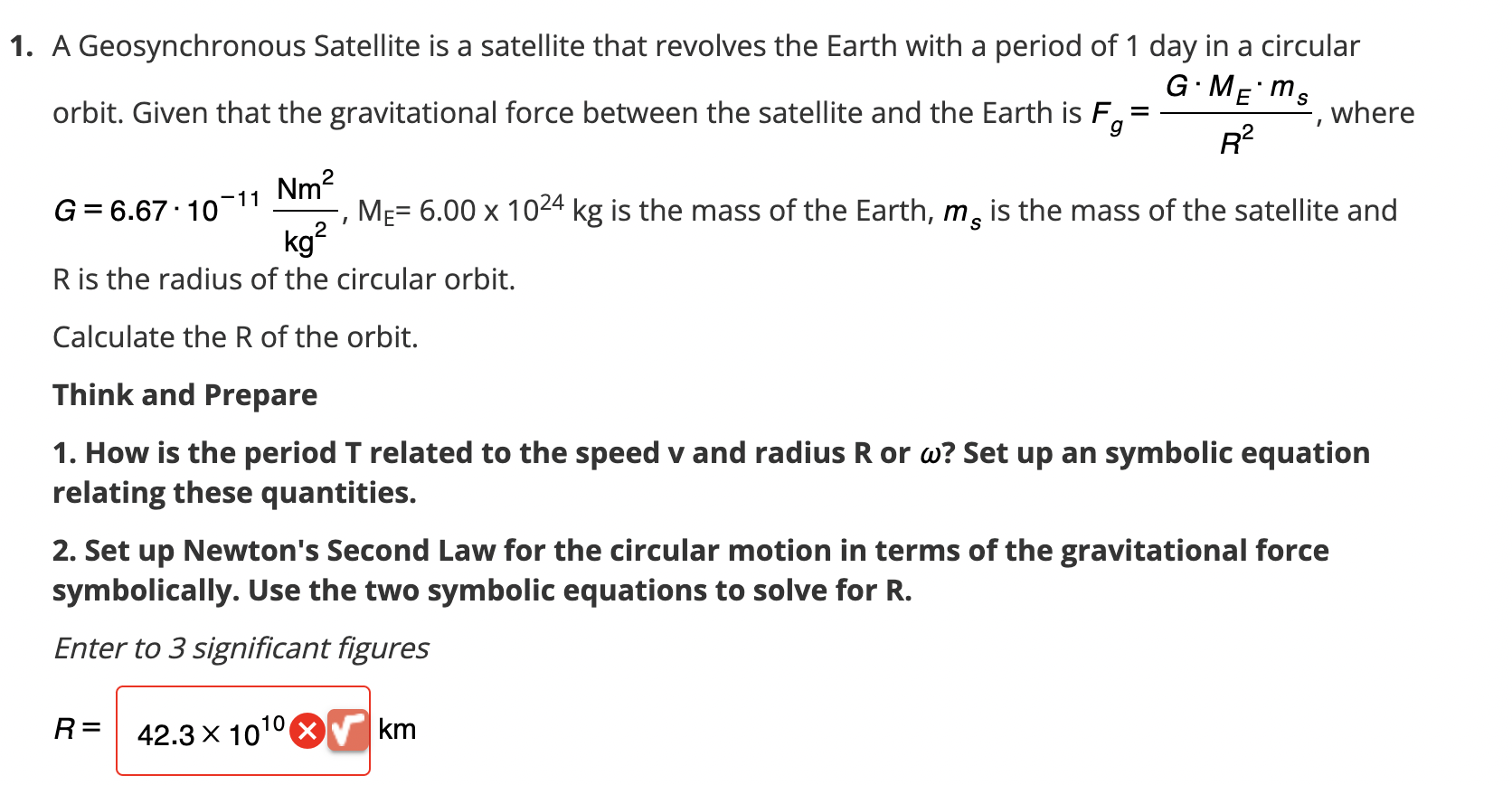 Solved A Geosynchronous Satellite is a satellite that | Chegg.com