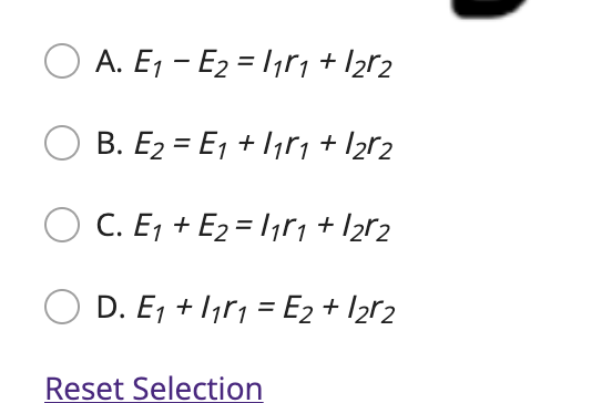 Solved Applying Kirchhoff’s loop law clockwise around loop | Chegg.com