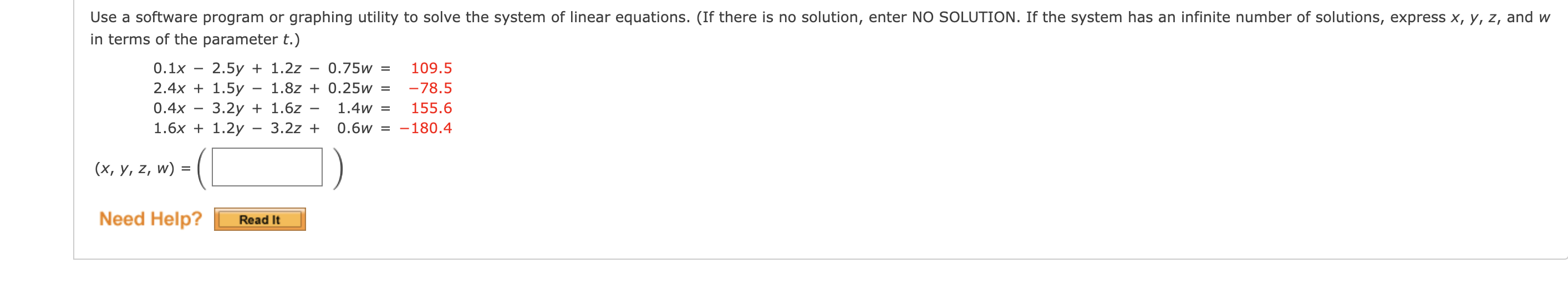 Solved Use a software program or graphing utility to solve | Chegg.com