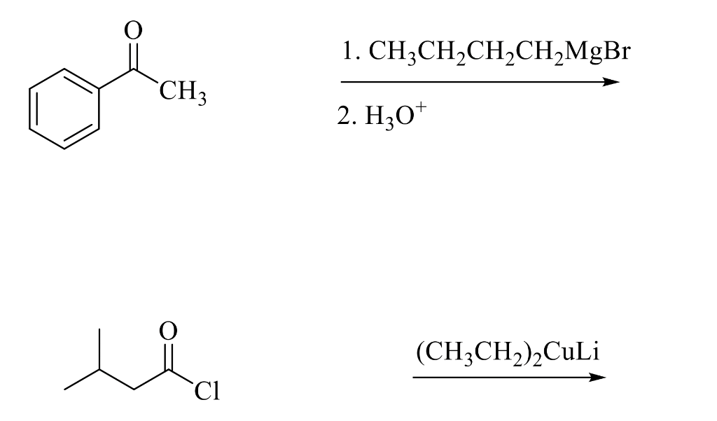 Solved 1. CH3CH2CH2CH MgBr ol CH3 2. H30* lia (CH3CH2)2Culi | Chegg.com