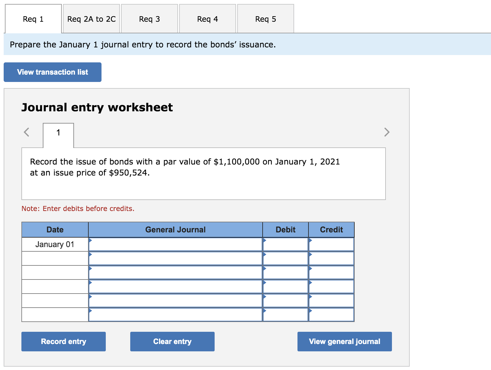 Solved Prepare the January 1 journal entry to record the | Chegg.com