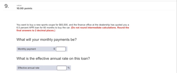 Solved 5 10.00 points Erindale Bank offers you a $50,000, | Chegg.com