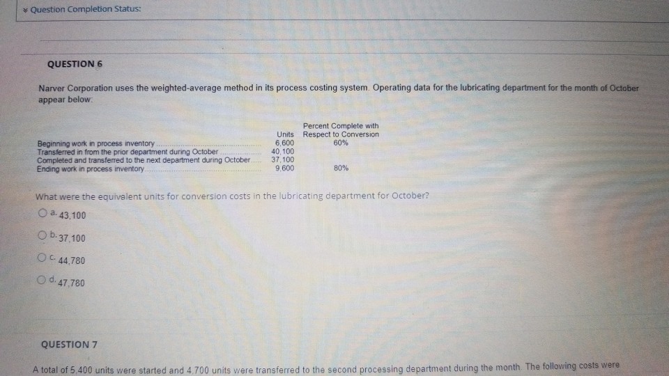 Solved v Question Completion Status: QUESTION 1 Which of the | Chegg.com Solved v Question Completion Status: QUESTION 1 Which of the | Chegg.com