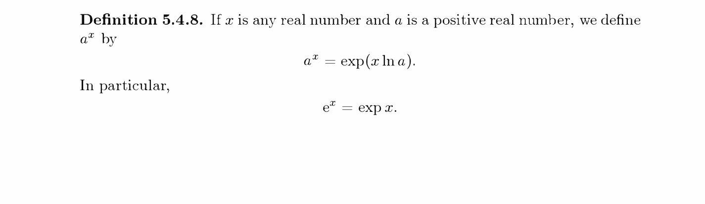 Solved 5. Using Definition 5.4.8 and the properties of exp | Chegg.com
