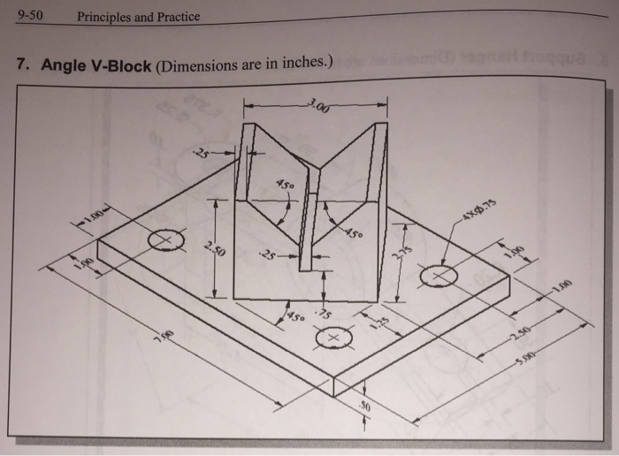 Solved Help on engineering graphic design (Autocad). The | Chegg.com