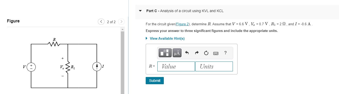 Solved For the circuit given(Figure 2), ﻿determine R ﻿. | Chegg.com