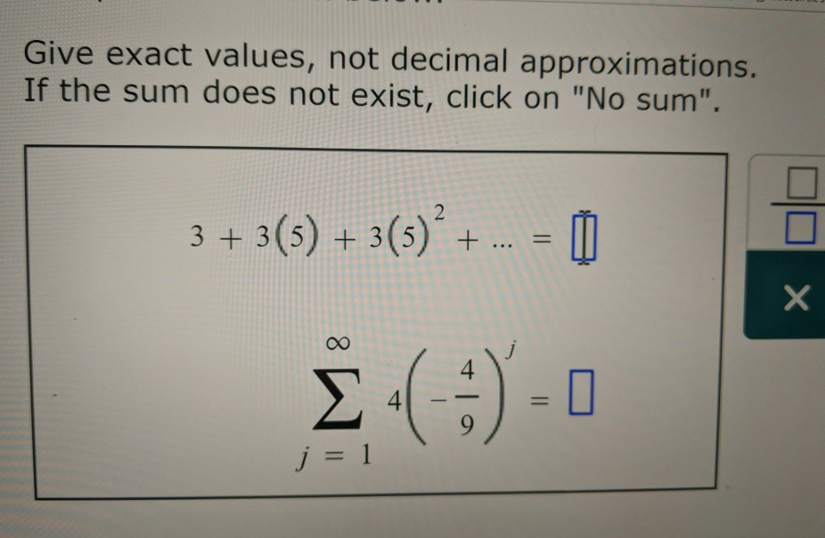 Solved Give exact values, not decimal approximations If the | Chegg.com