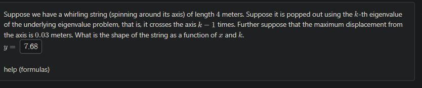 Solved Suppose we have a whirling string (spinning around | Chegg.com