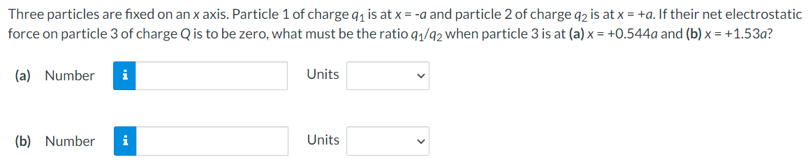 Solved Three particles are fixed on an x axis. Particle 1 of | Chegg.com