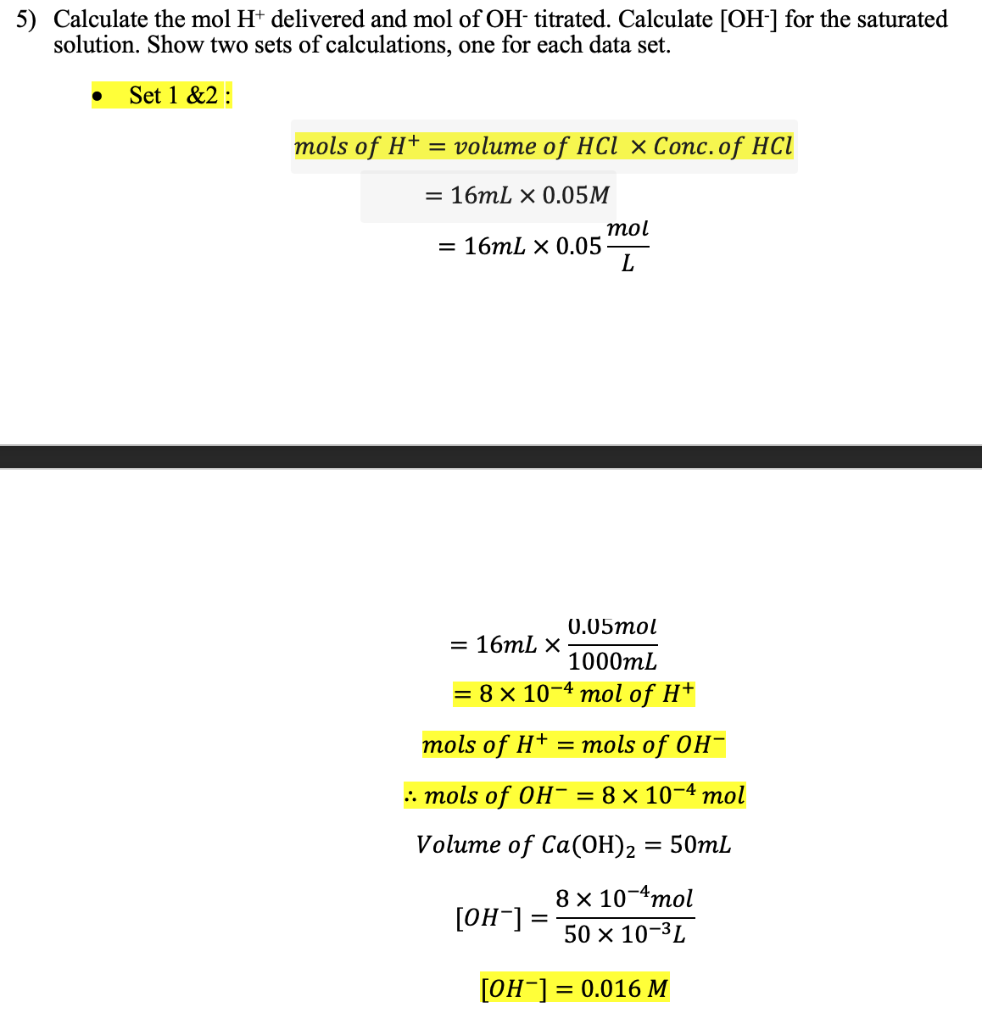 Solved Determining the Ksp of Calcium Hydroxide INTRODUCTION | Chegg.com