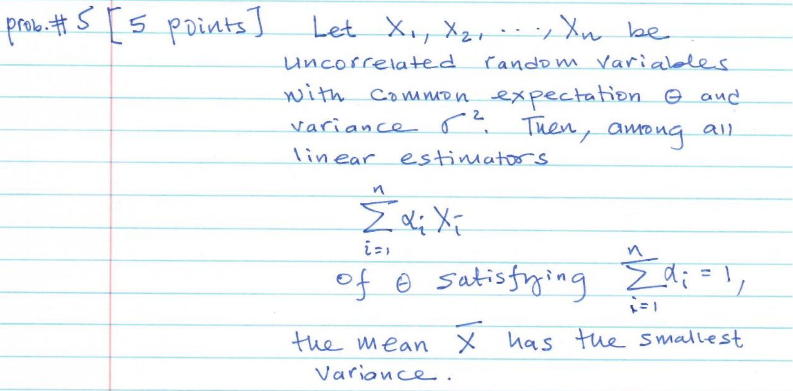 Solved S] Let X1 X2 … Xn Be Uncorrelated Random Variables