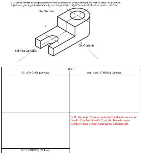 Solved Perspective view and dimensions of the machine part | Chegg.com