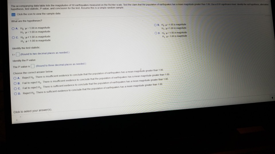 Solved pothesis abonate The accompanying data table lists | Chegg.com