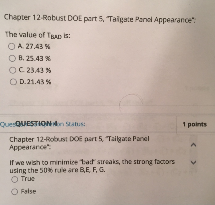 Solved Taguchi Methods (12-5 through 12 Data Analysis Using | Chegg.com