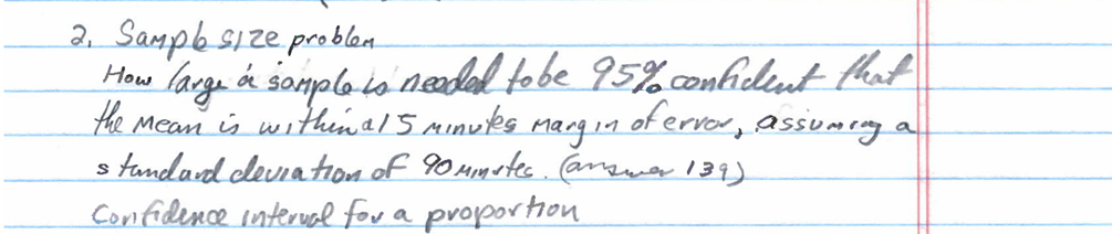 Solved 2. Sample size problen How large a somple is neadel | Chegg.com