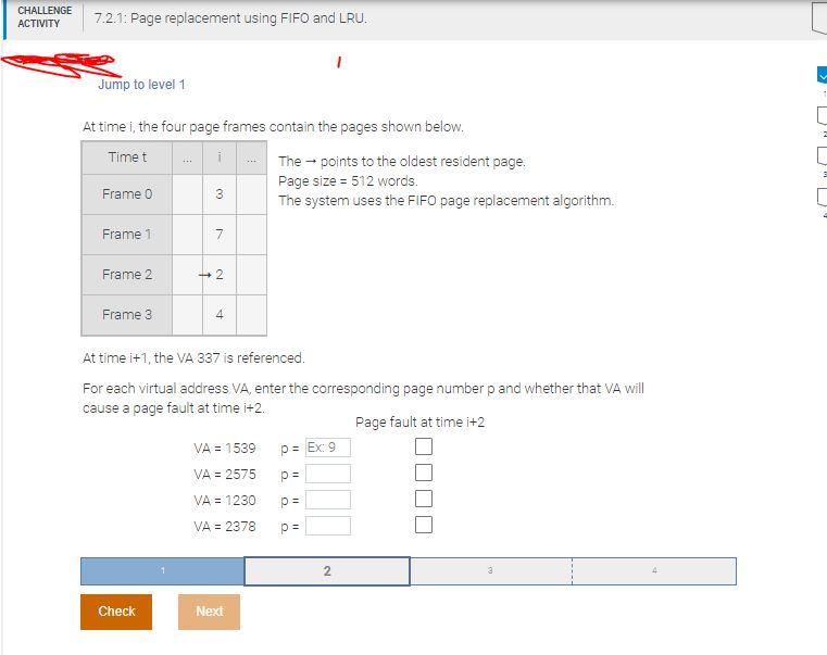 Solved CHALLENGE ACTIVITY 7.2.1: Page replacement using FIFO | Chegg.com