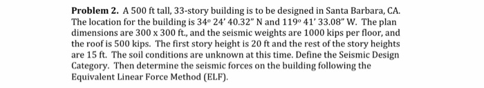 A 500 ft tall, 33-story building is to be designed in | Chegg.com
