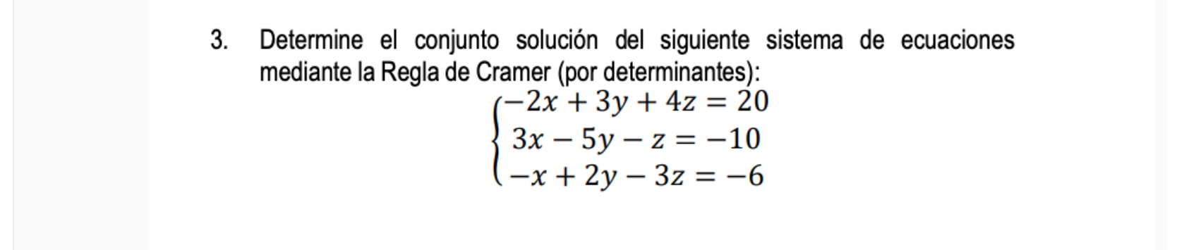 Solved Determine el conjunto solución del siguiente sistema | Chegg.com