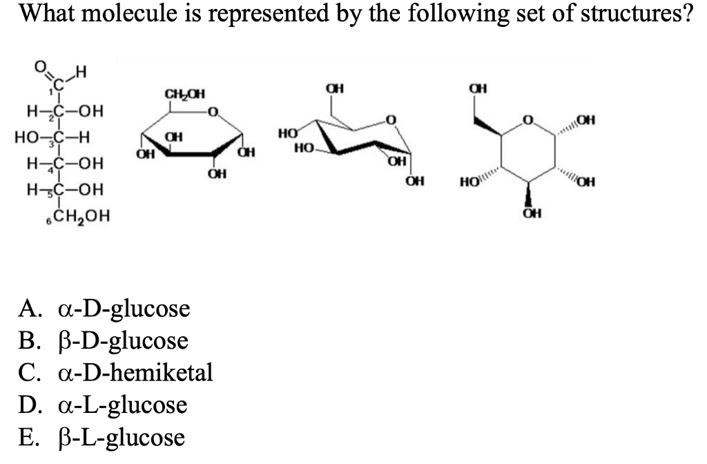 Solved What molecule is represented by the following set of | Chegg.com