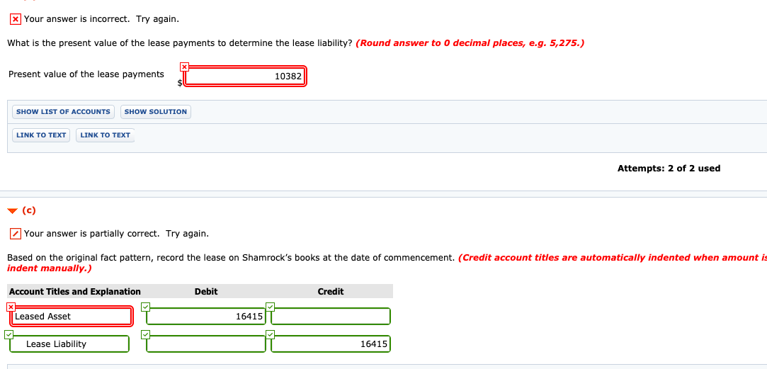 Solved Exercise 21-03 (Part Level Submission) Shamrock | Chegg.com
