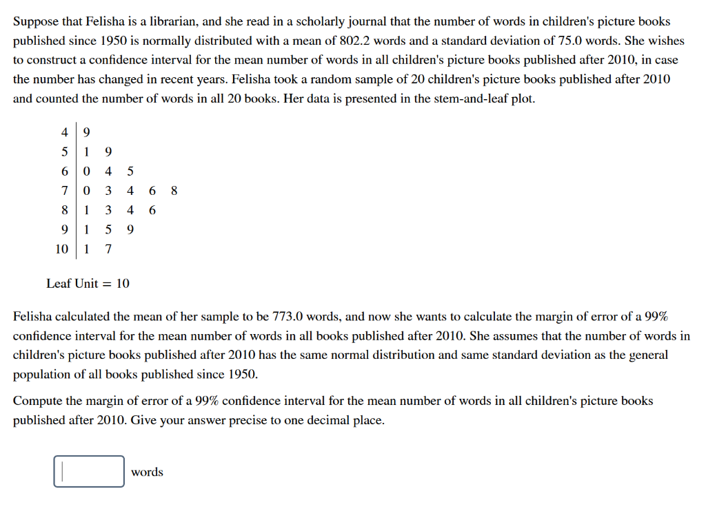 Solved Suppose that Felisha is a librarian, and she read in | Chegg.com