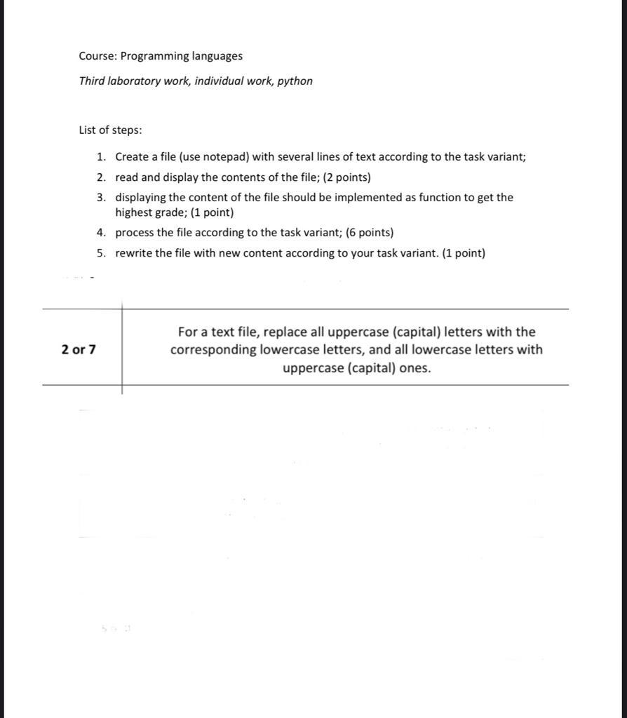 Solved Course: Programming languages Third laboratory work, | Chegg.com