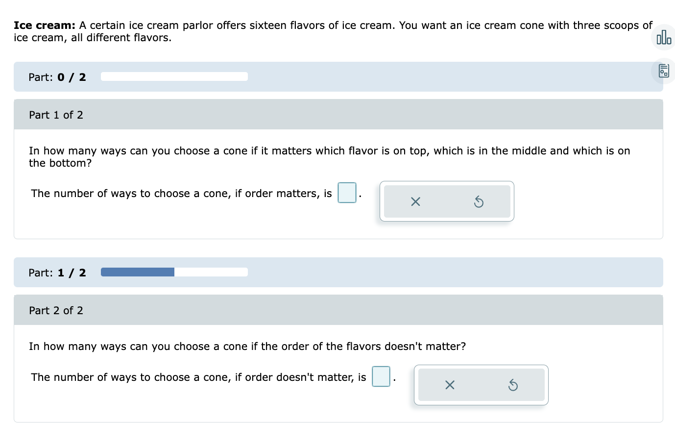 Solved Ice cream: A certain ice cream parlor offers sixteen | Chegg.com