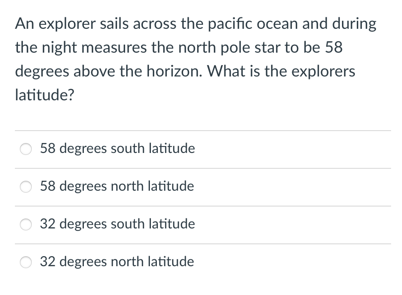 Solved An explorer sails across the pacific ocean and during | Chegg.com