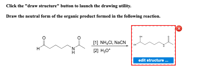 Solved Draw the neutral form of the organic product formed | Chegg.com