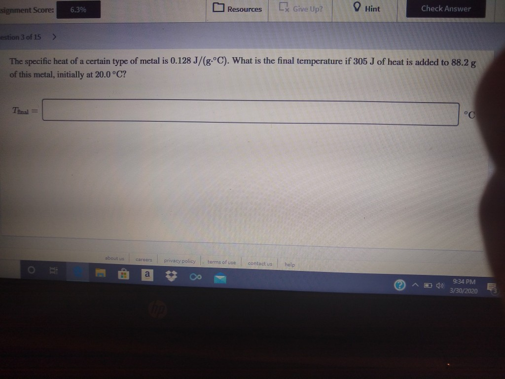 Solved Lx Give Up? Resources Hint signment Score: Check | Chegg.com