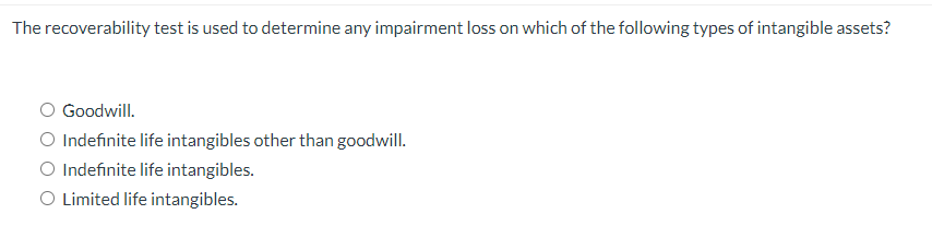 Solved The recoverability test is used to determine any | Chegg.com