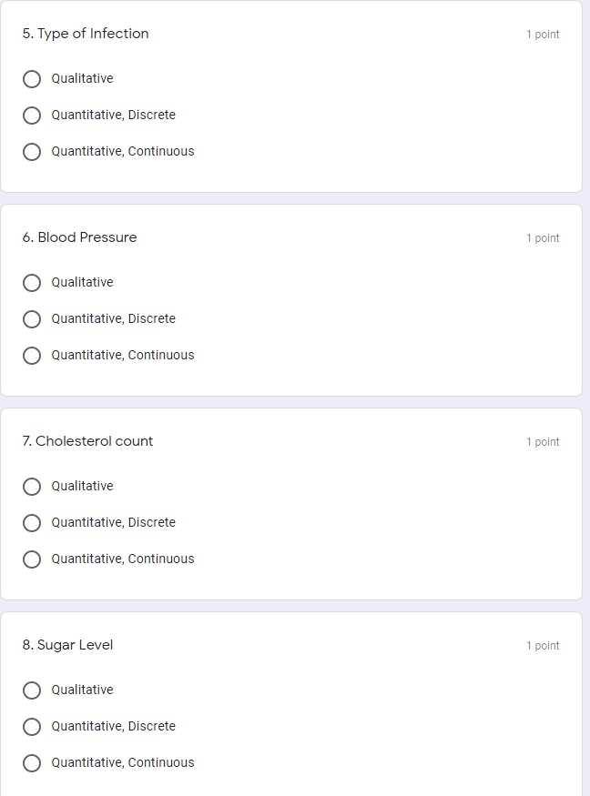 Solved Classify the following variables as qualitative | Chegg.com