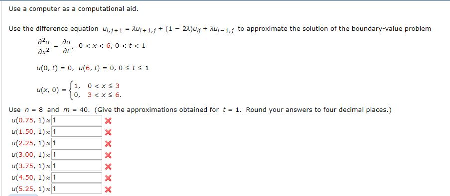 Solved Use a computer as a computational aid Use the | Chegg.com