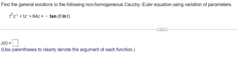 Solved Find the general solutions to the following | Chegg.com