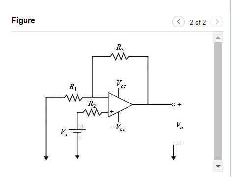 Figure 2 of 2Part C - Analysis of a non-inverting | Chegg.com
