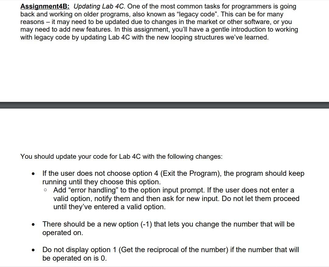 Assignment4B: Updating Lab 4C. One of the most common | Chegg.com