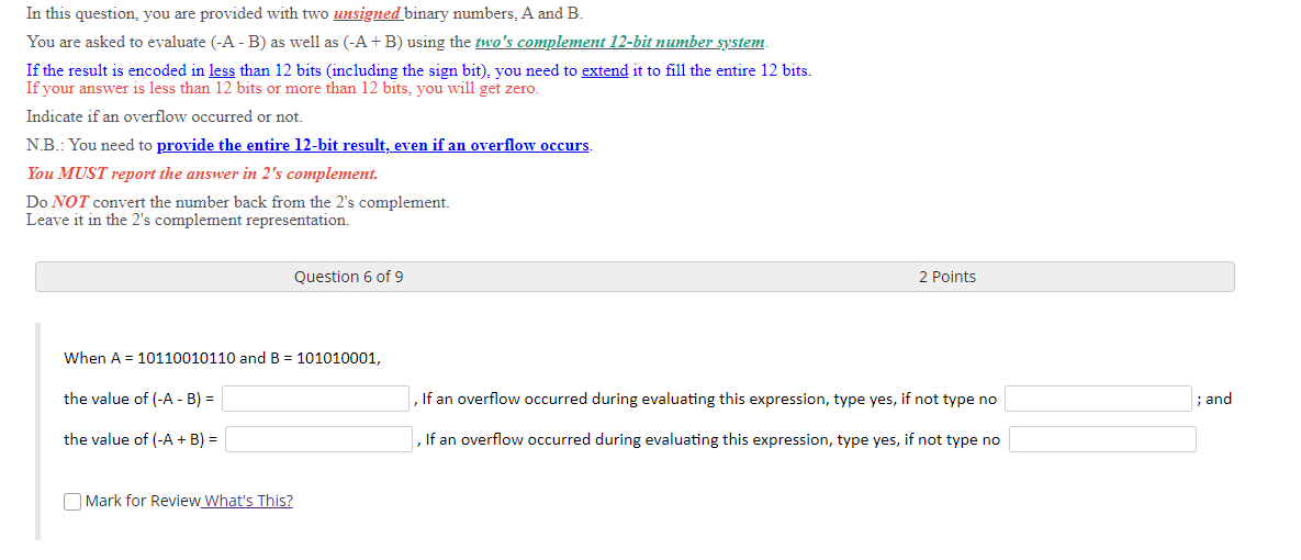 Solved In this question, you are provided with two unsigned | Chegg.com