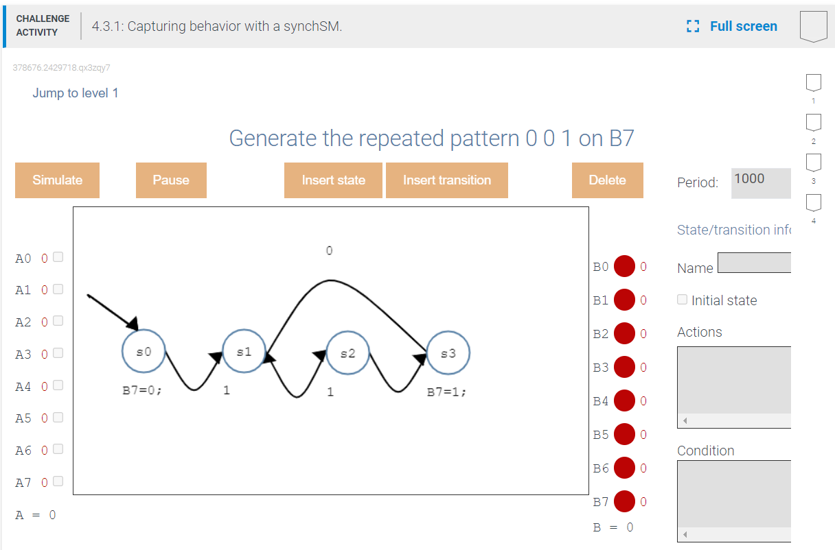 Solved CHALLENGE ACTIVITY 4.3.1: Capturing behavior with a | Chegg.com Solved CHALLENGE ACTIVITY 4.3.1: Capturing behavior with a | Chegg.com